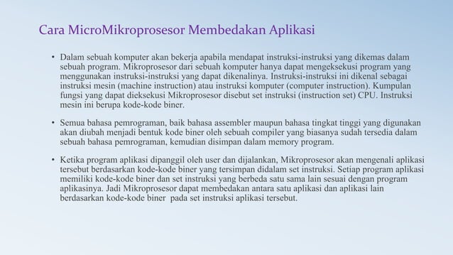 Mikroprosesor dan Mikrokontroler | PPTX