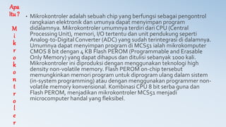 Mikroprosesor dan Mikrokontroler | PPTX