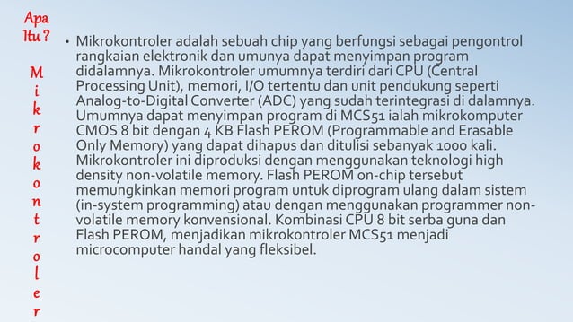 Mikroprosesor dan Mikrokontroler | PPTX