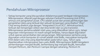 Mikroprosesor dan Mikrokontroler | PPTX