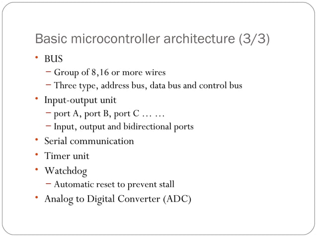 Microprocessor & microcontroller | PPT