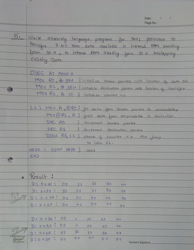 Micro Processor & Micro Controller Practical Notes_Electrical ...