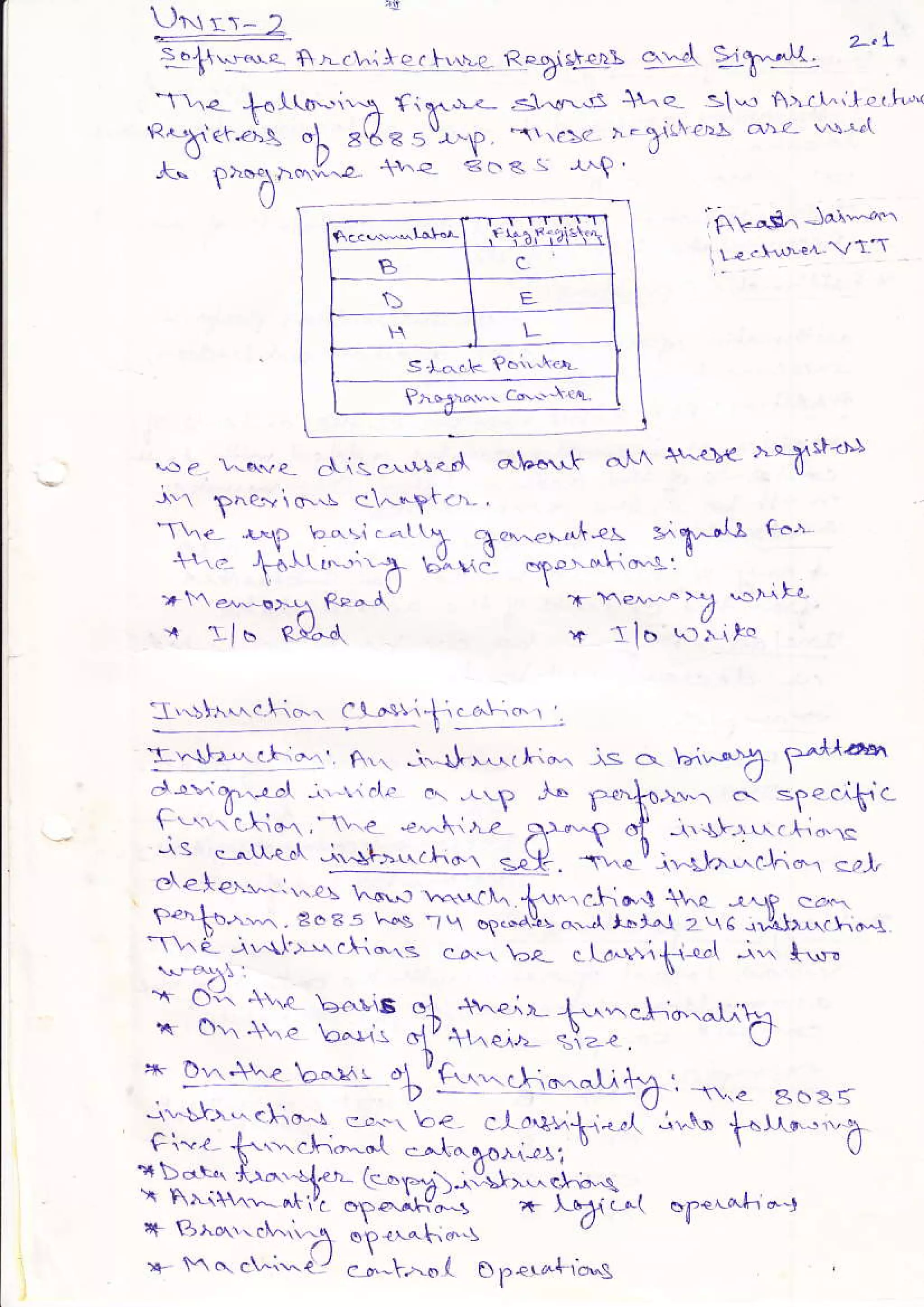 Microprocessor notes Akash Jaiman | PDF