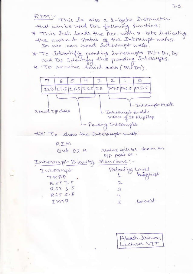 Microprocessor notes Akash Jaiman | PDF