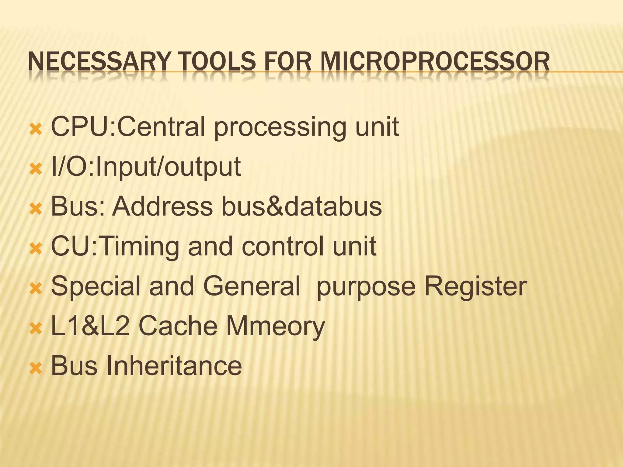 Microprocessor organization in digital | PPT