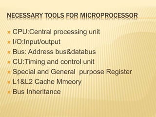 Microprocessor organization in digital | PPT