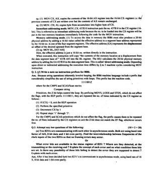 Microprocessor paper 1 with solutions | PDF