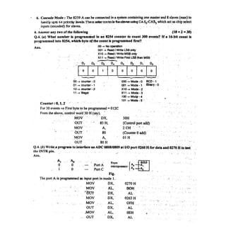 Microprocessor paper 3 with solutions | PDF