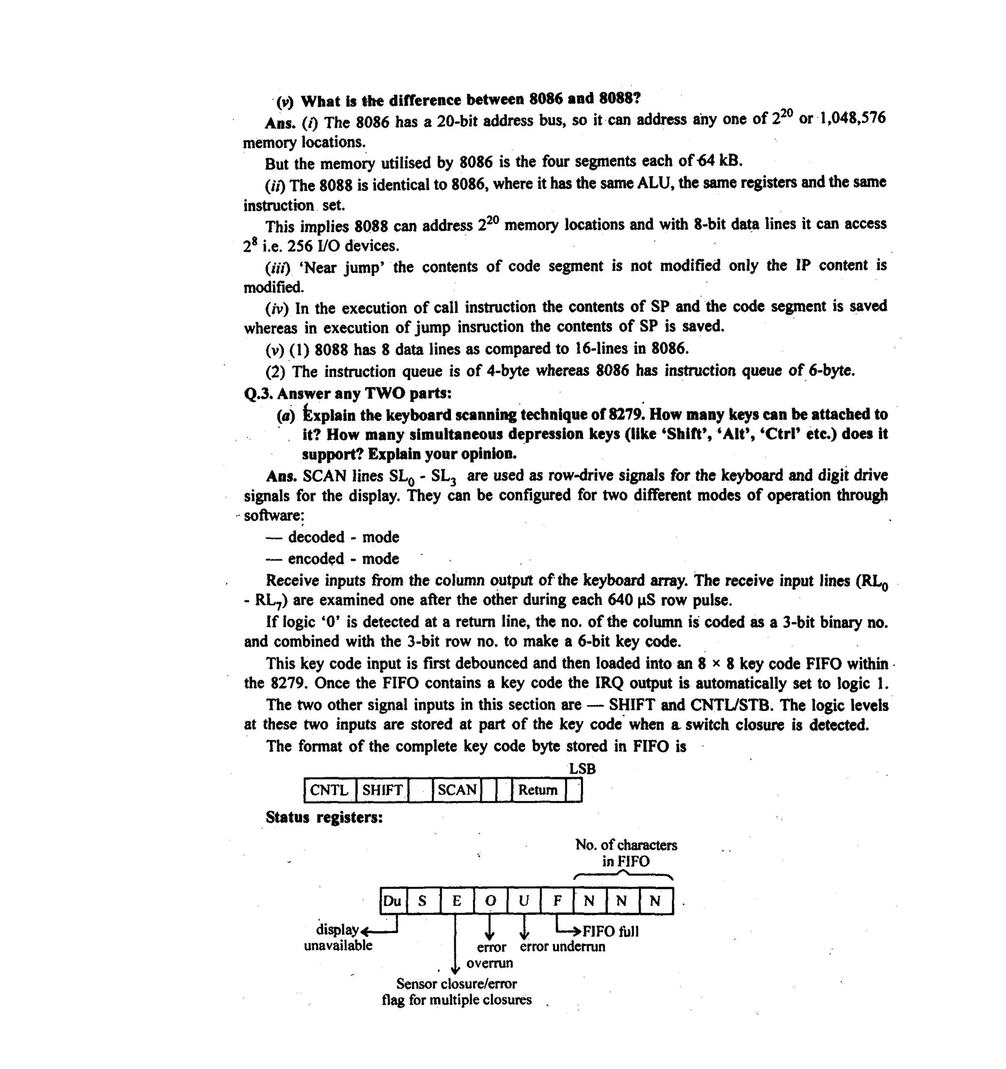 Microprocessor paper 4 with solutions | PDF