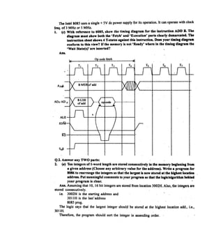 Microprocessor paper 4 with solutions | PDF