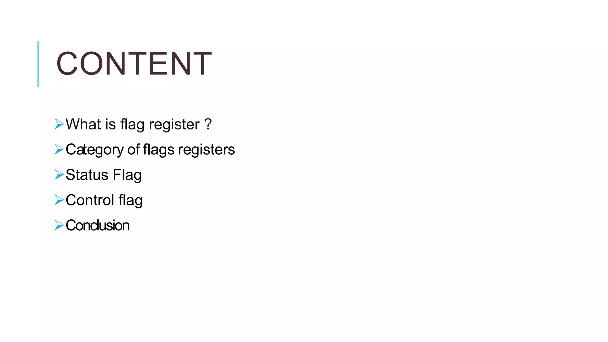 Microprocessor- Flaf registor | PPTX