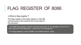 Microprocessor- Flaf registor | PPTX