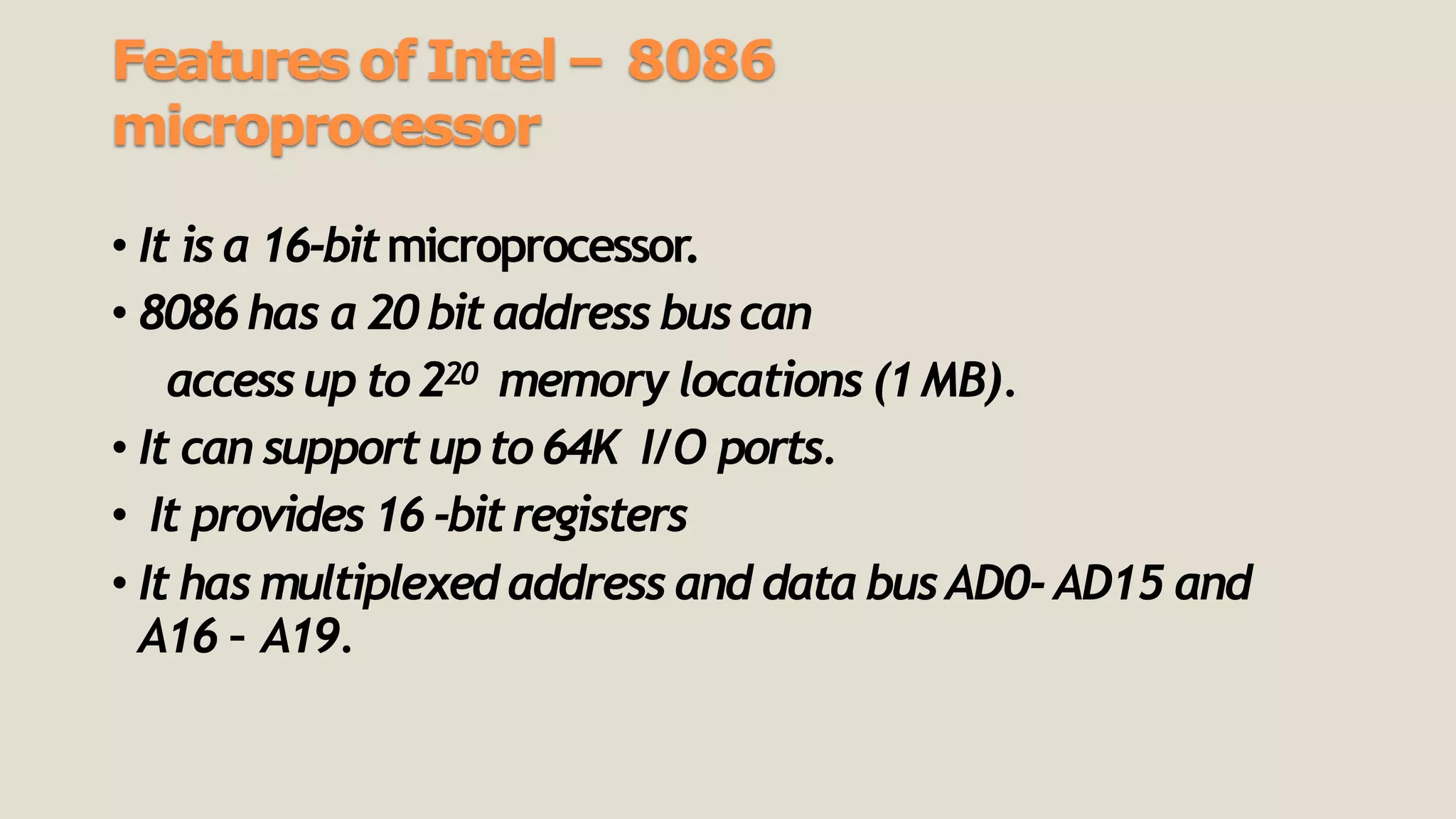 Microprocessor presentation | PPTX