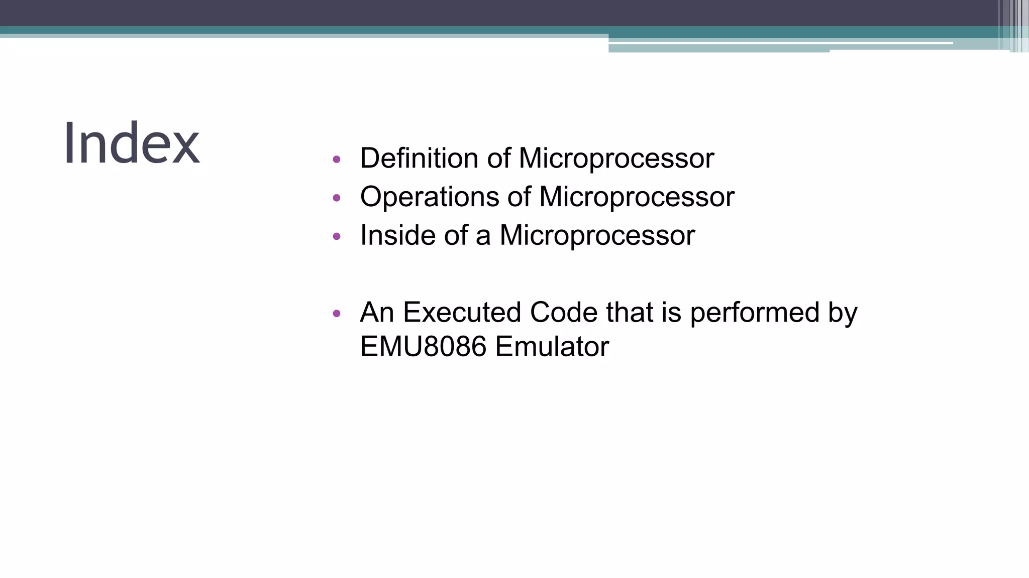 Introduction to Microprocessor & Code | PPT Introduction to Microprocessor & Code | PPT