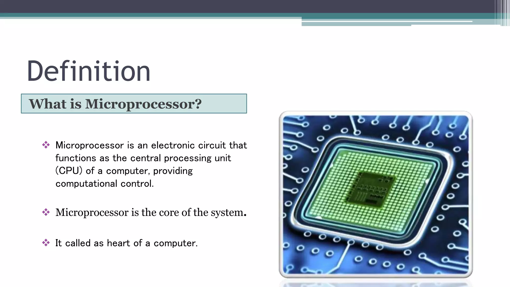 Introduction to Microprocessor & Code | PPT Introduction to Microprocessor & Code | PPT