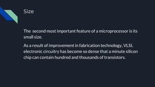 Microprocessor presentation | PPTX