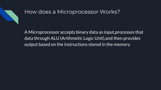 Microprocessor presentation | PPTX
