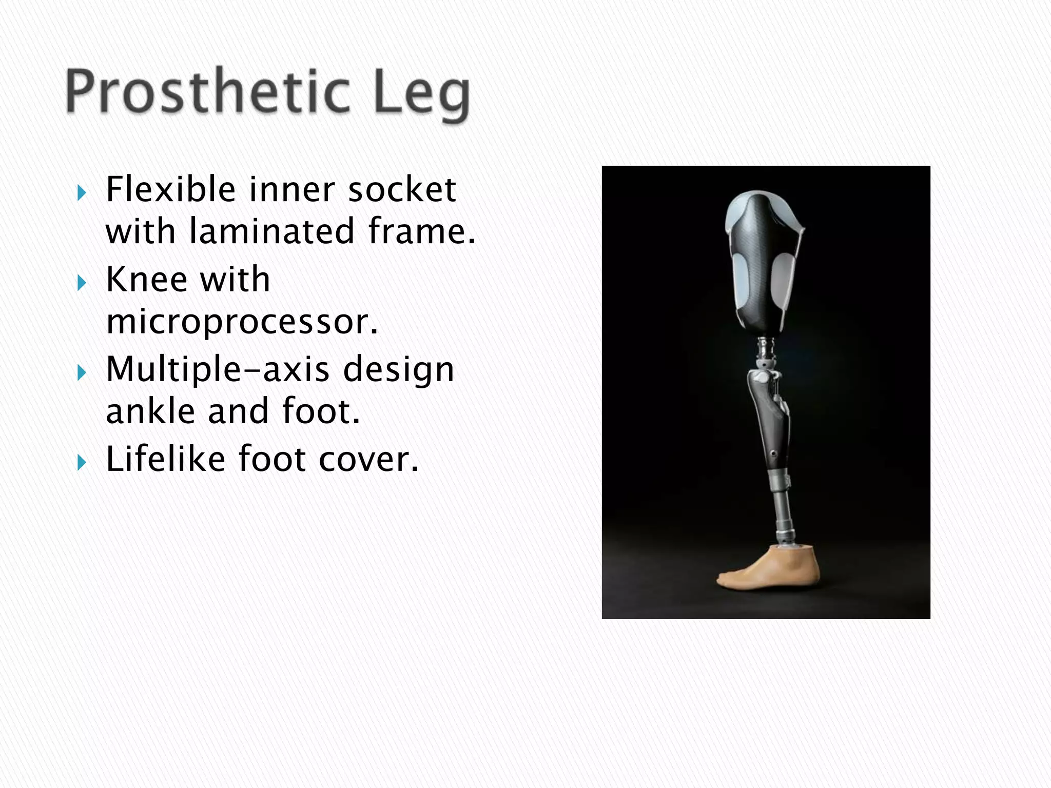 Microprocessor Prosthetic Knee Presentation | PPTX