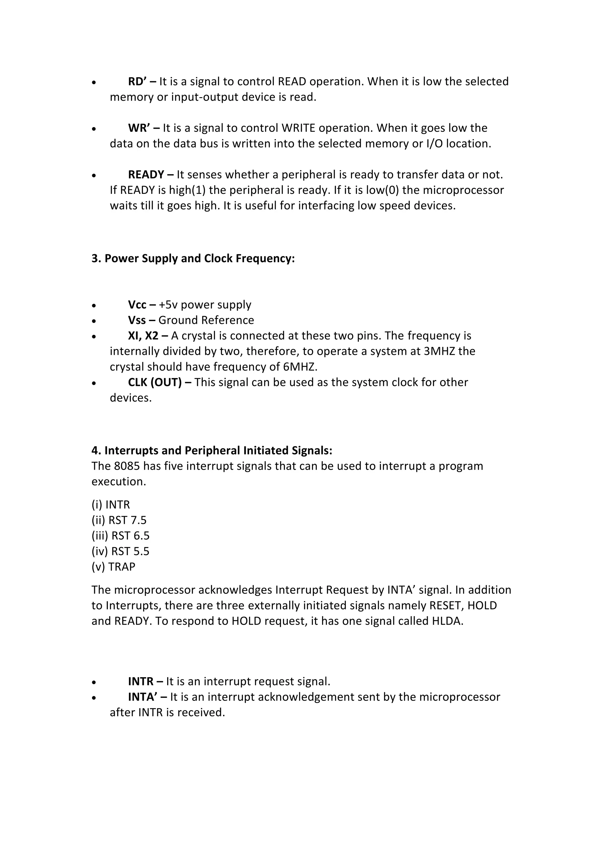 Microprocessor questions converted | PDF