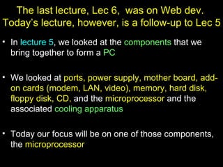 Microprocessors | PPT | Computing | Technology & Computing