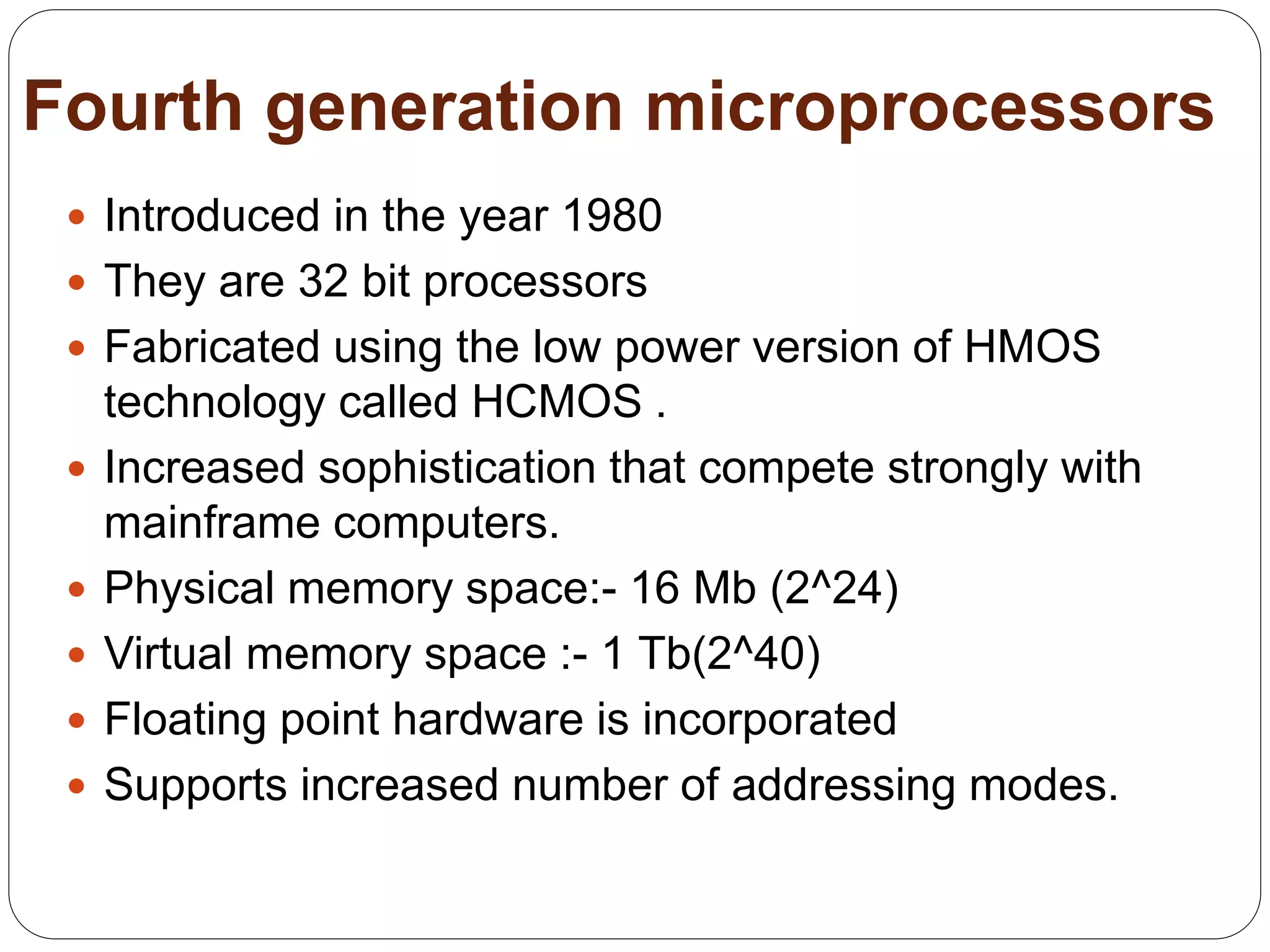 Microprocessors | PPTX