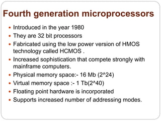 Microprocessors | PPTX