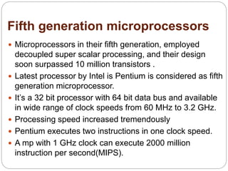 Microprocessors | PPTX
