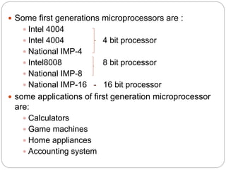 Microprocessors | PPTX