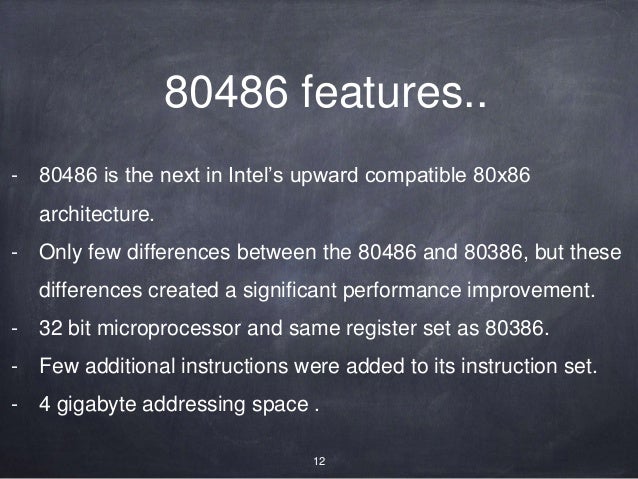 Evolution of microprocessors and 80486 Microprocessor.
