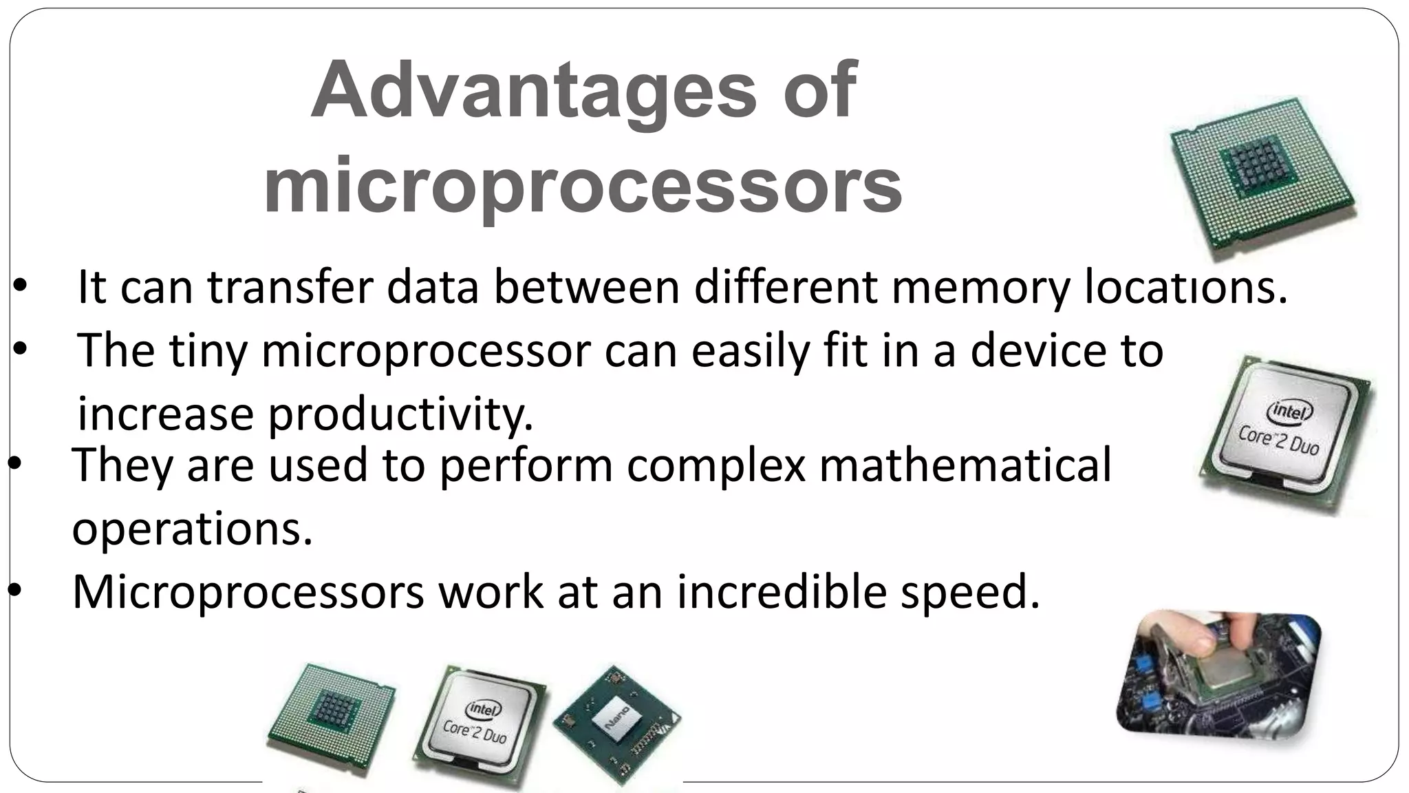 Microprocessors and their Use | PPTX