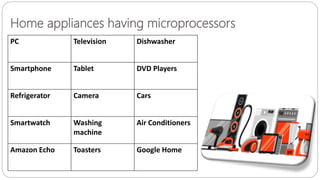 Microprocessors and their Use | PPTX