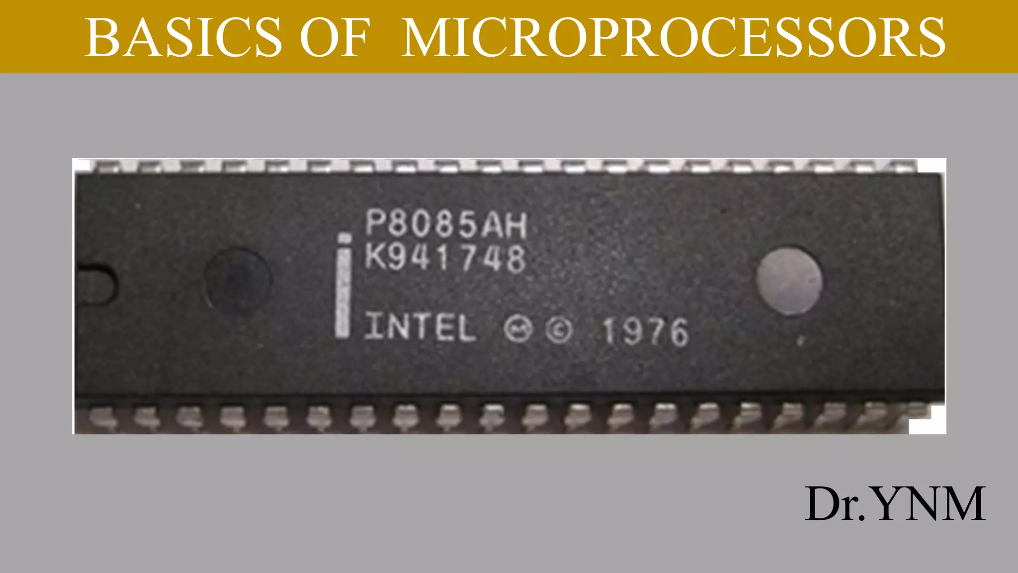 Microprocessors basics | PPT