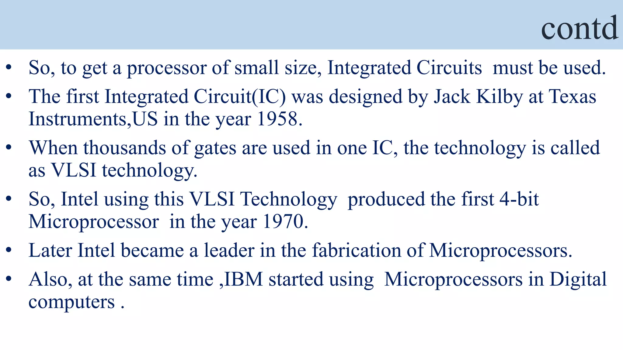 Microprocessors basics | PPT