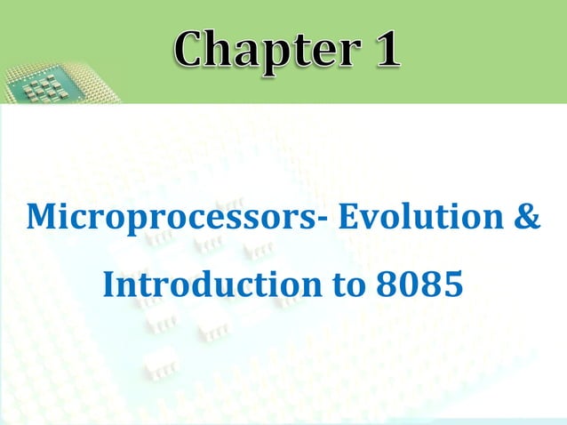Origin of Microprocessor and Classification of Microprocessor | PPT