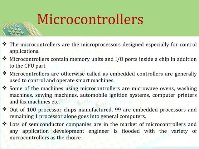 Origin Of Microprocessor And Classification Of Microprocessor Ppt 4591