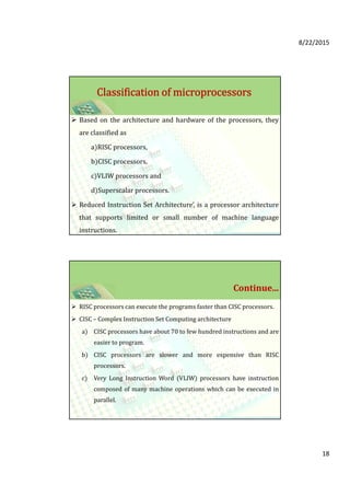 Microprocessors evolution introduction to microprocessor | PDF