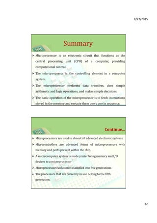 Microprocessors evolution introduction to microprocessor | PDF