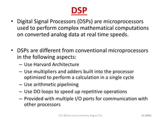 ECESLU Microprocessors lecture | PPTX | Computing | Technology & Computing