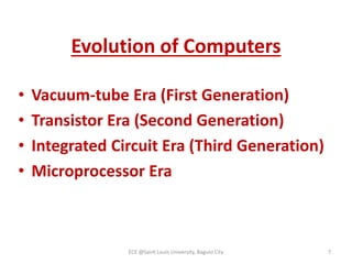ECESLU Microprocessors lecture | PPTX | Computing | Technology & Computing