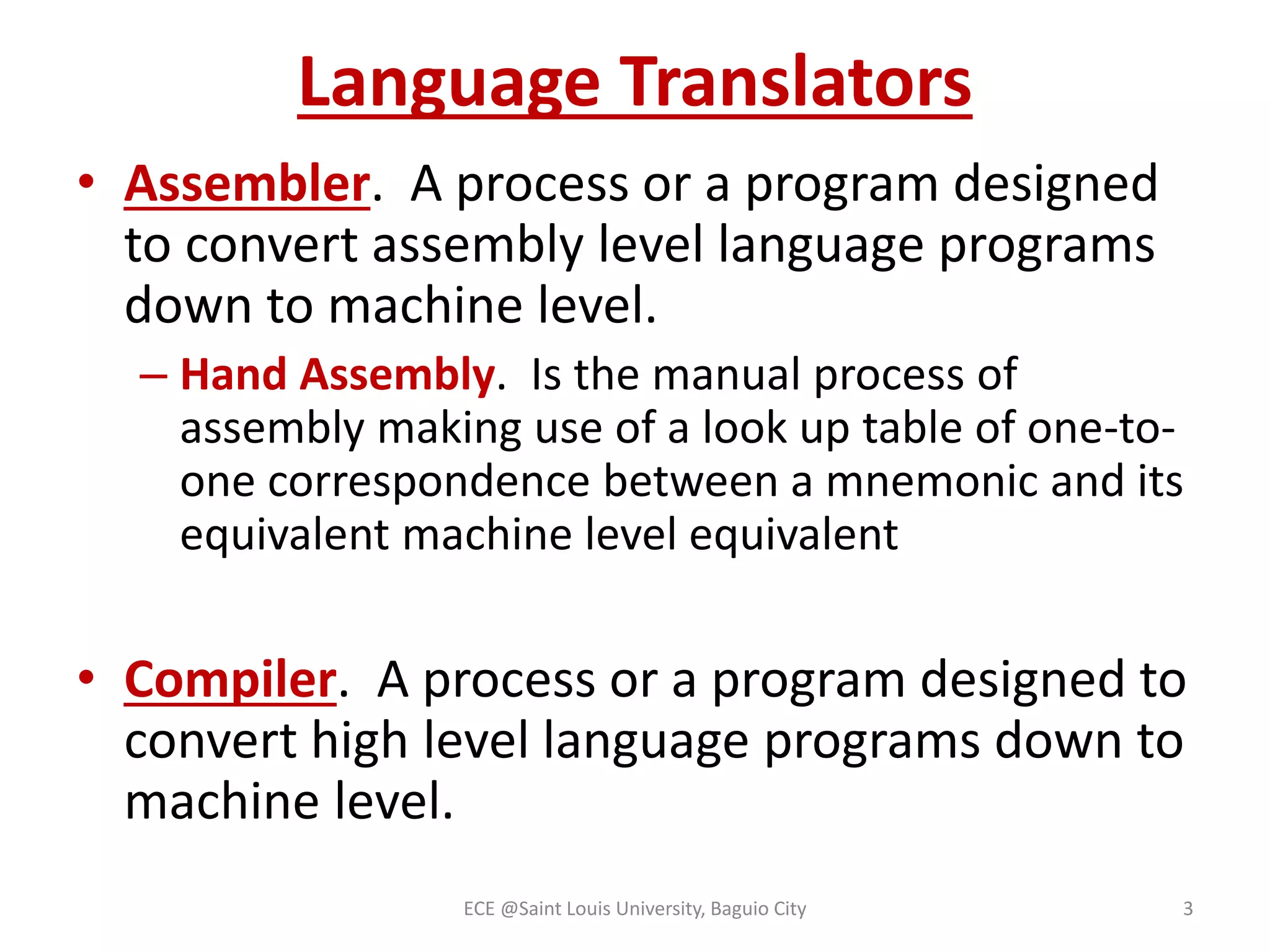 ECESLU Microprocessors lecture 2 | PPT