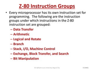 ECESLU Microprocessors lecture 2 | PPT