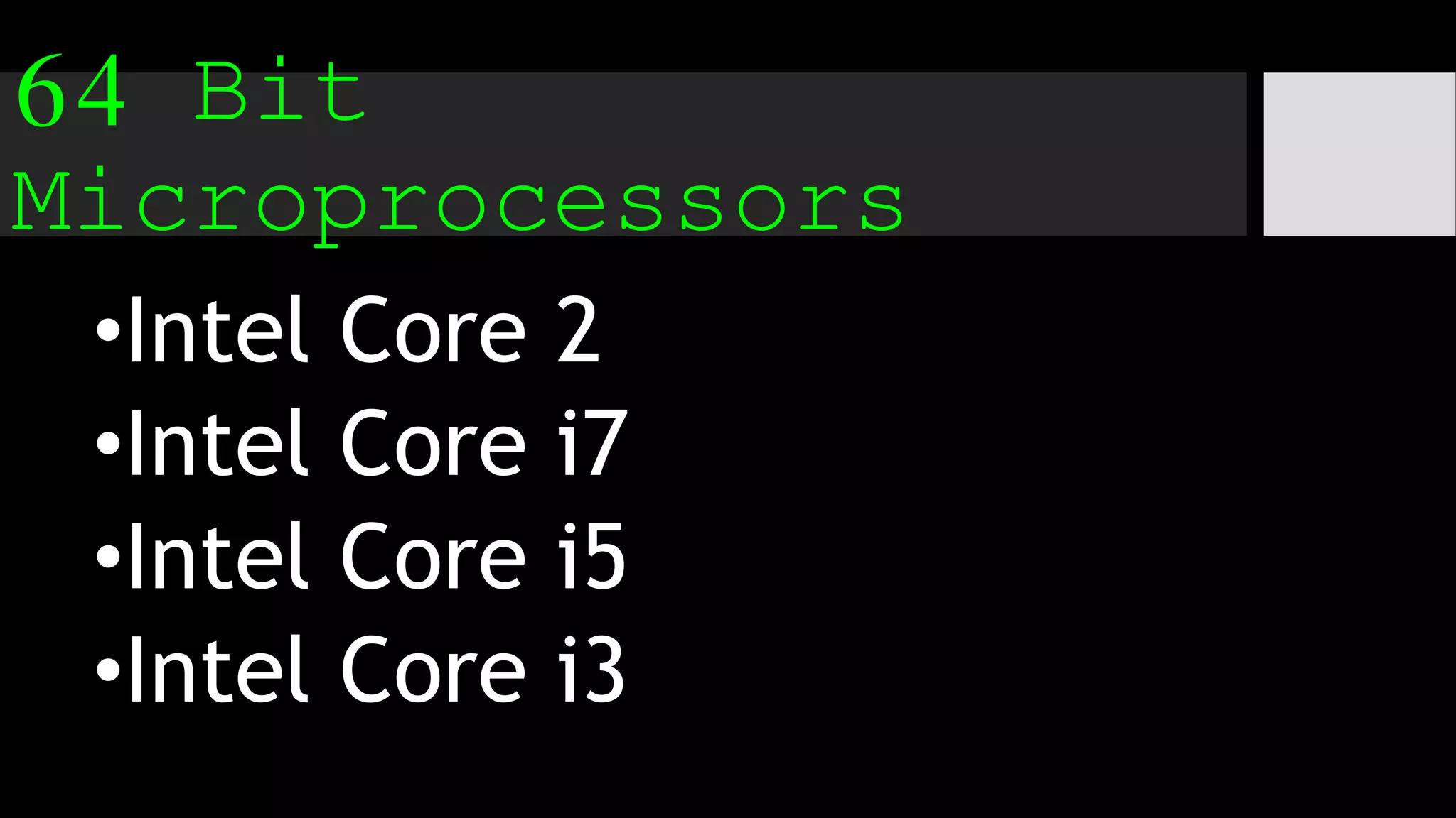 The Evolution Of Microprocessors (Intel Series) | PPTX