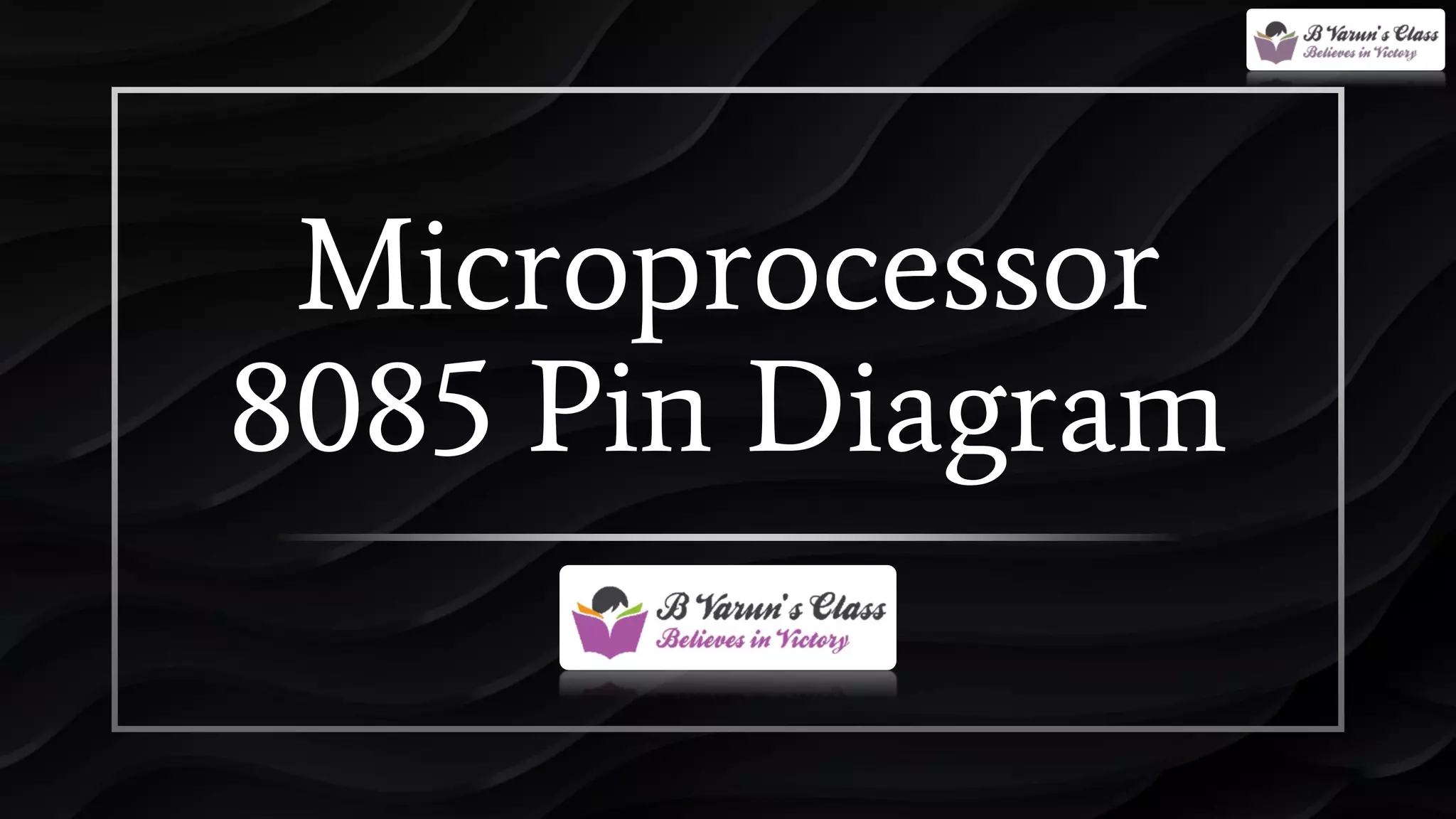 Microprocessors 8085 pin diagram | PPT