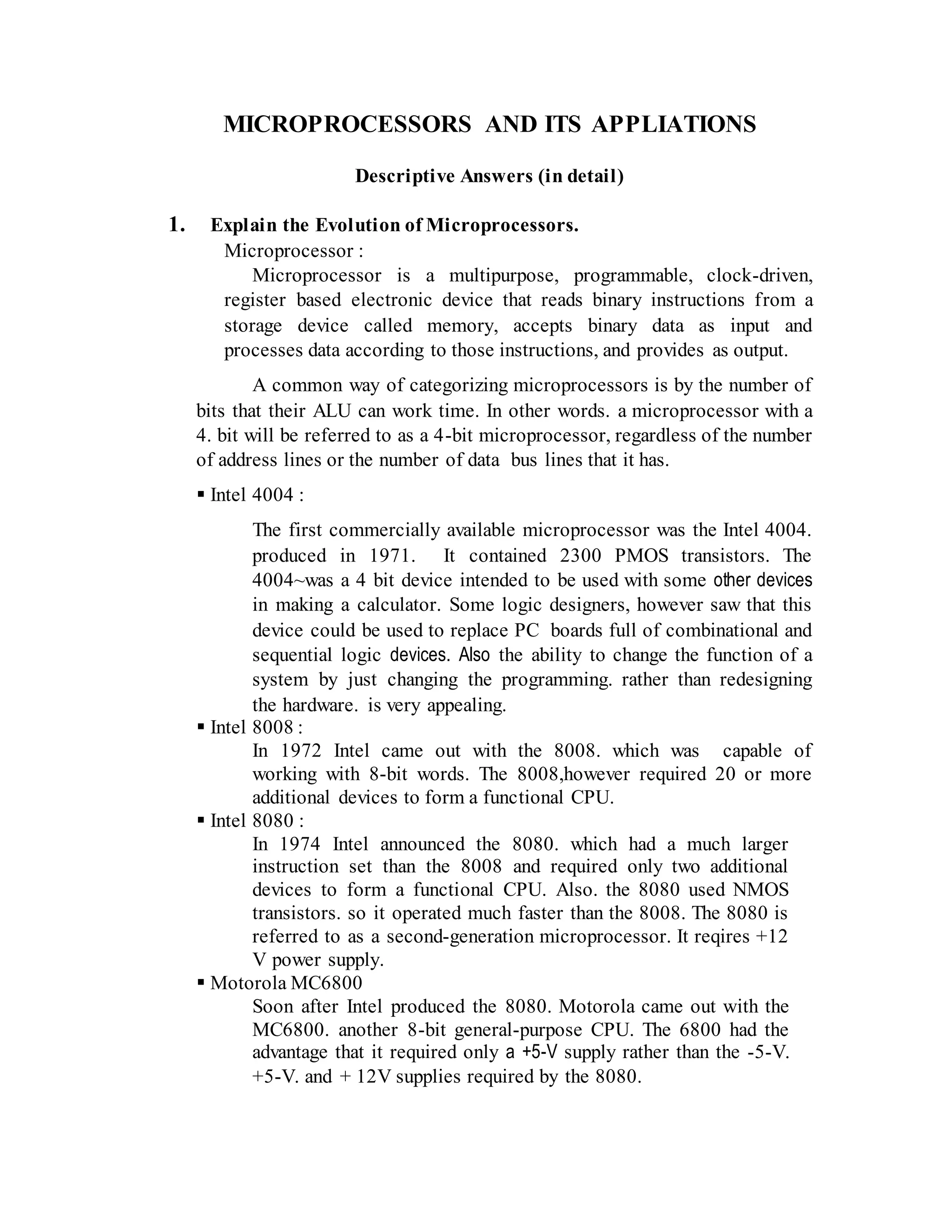 Microprocessors and its_applications_essay_ | PDF
