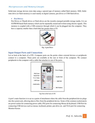 Microprocessors and memory concepts | PDF