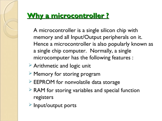 Microprocessors and microcontrollers | PPT | Operating Systems | Computer Software and Applications