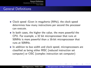 Microprocessors and microcontrollers | PDF