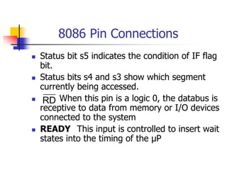 Microprocessors and Microcontrollers 8086 Pin Connections | PDF
