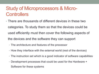 Microprocessors & microcontrollers- The design Context | PPTX