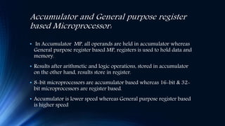 Microprocessors presentation | PPT